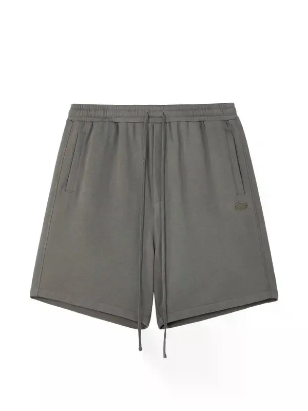 AFTERMATHS Logo-motif Drawstring Shorts - Green