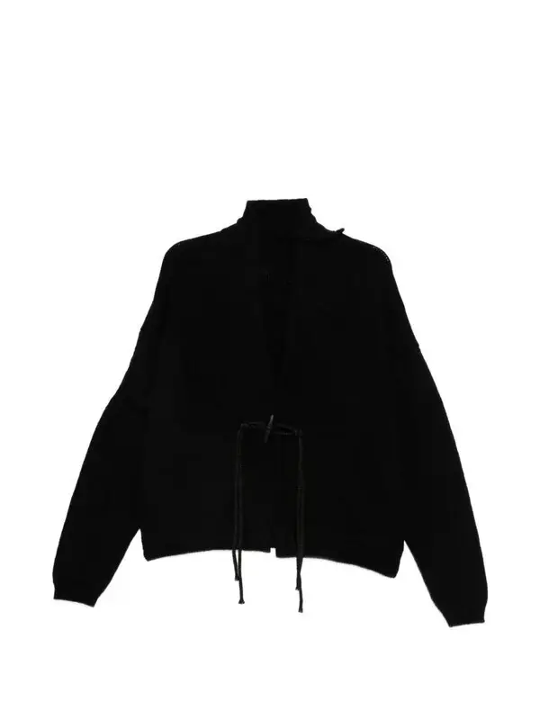 Y’s Toggle-fastening High Neck Cardigan
