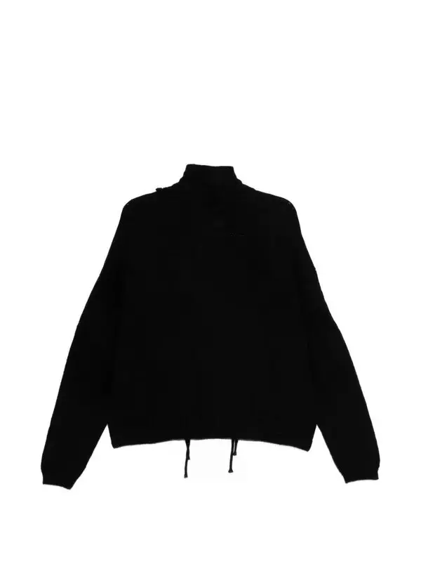 Y’s Toggle-fastening High Neck Cardigan