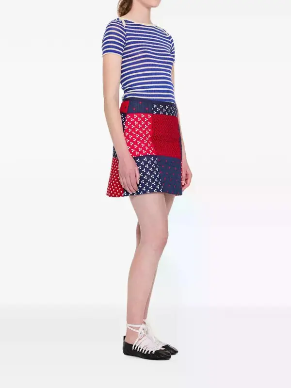 LA FETICHE Patchwork-design Mini Skirt