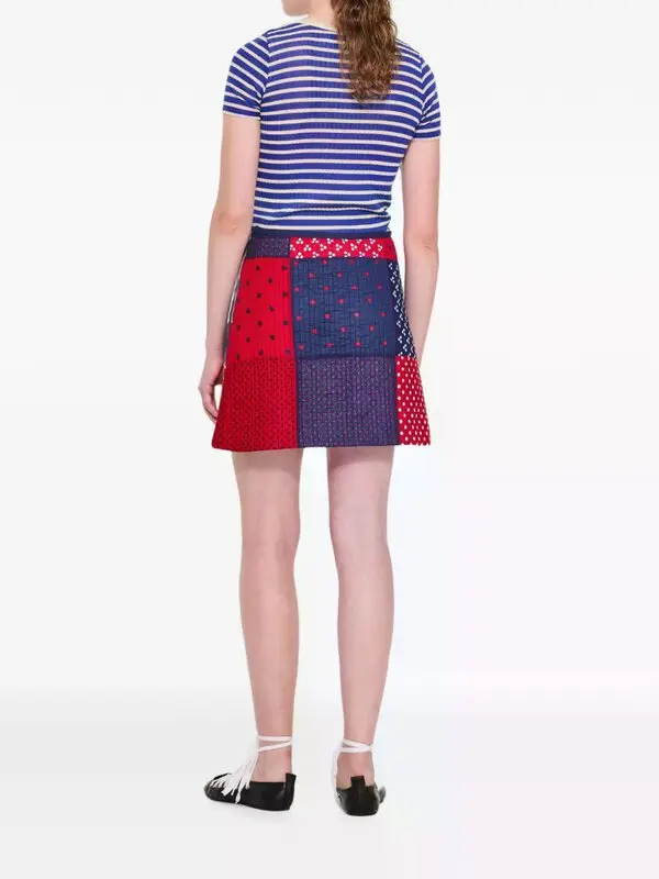 LA FETICHE Patchwork-design Mini Skirt