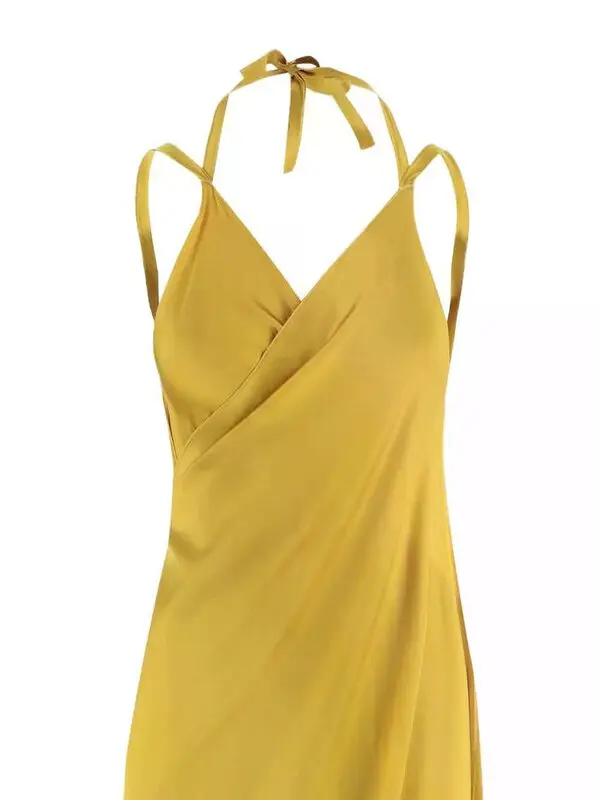 STEPHAN JANSON Satin Wrap Dress
