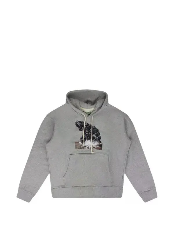 DENIM TEARS Srca Graphic 3 Hoodie - Grey