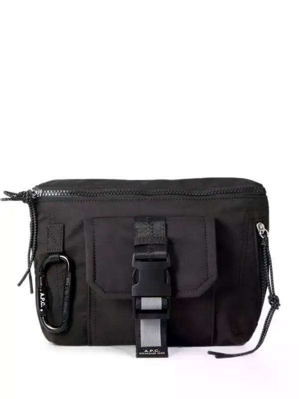 A.p.c. Treck Buckle-fastening Carabiner Belt Bag - Black