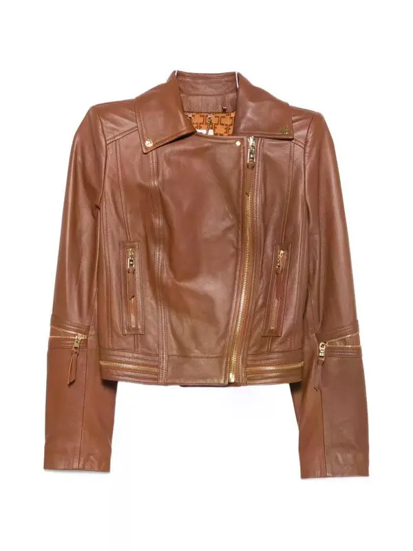 Elisabetta Franchi Zipped Biker Jacket