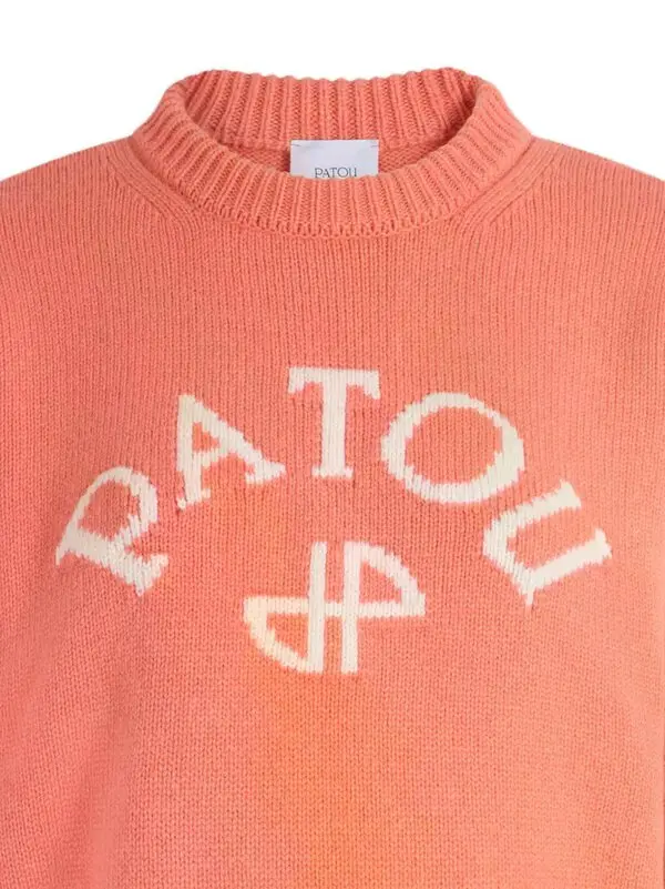 PATOU Logo Intarsia Crew-neck Sweater