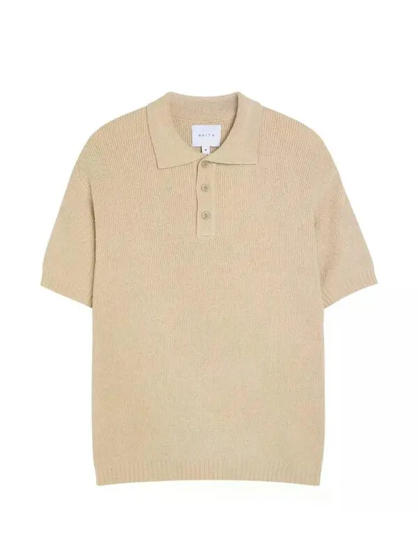 RAITH Ribbed-knit Polo Shirt