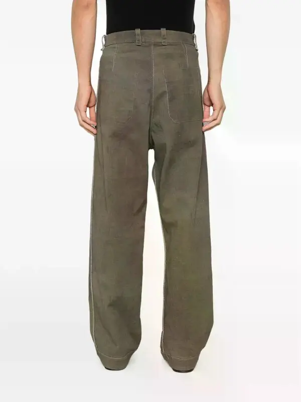 Masnada Panelled Distressed-effect Trousers
