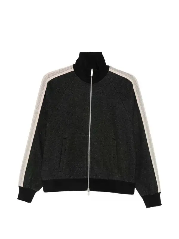 Peserico Zip-fastening Sweatshirt With Side Stripes