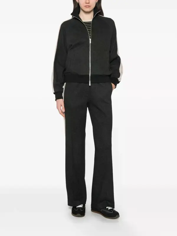Peserico Zip-fastening Sweatshirt With Side Stripes