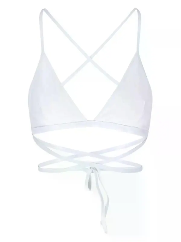 Isabel Marant Étoile Solange Cross-front Wrap Bikini Top