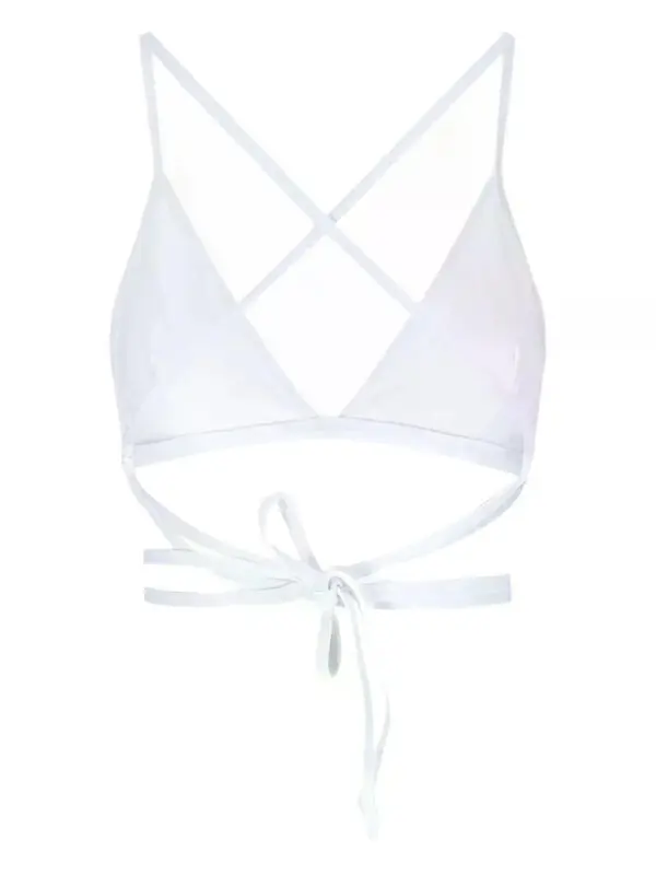 Isabel Marant Étoile Solange Cross-front Wrap Bikini Top