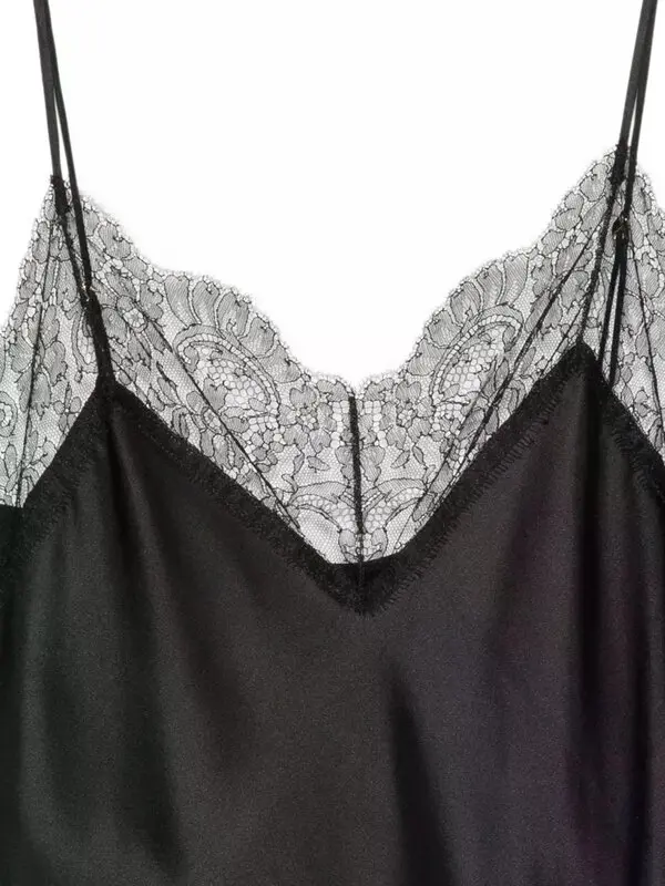 Carine Gilson Lace-trim Slip Top