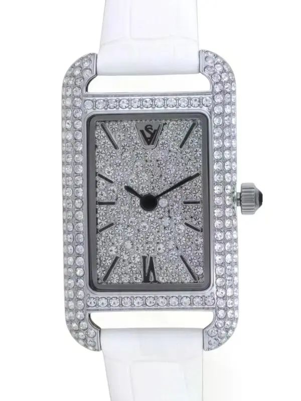 CHRISTIAN VAN SANT Opaline Rectangular Watch - Silver