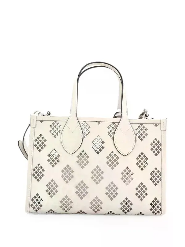 Gucci Ophidia Tote Gg Debossed Laser Cut Leather Small Shoulder Bag