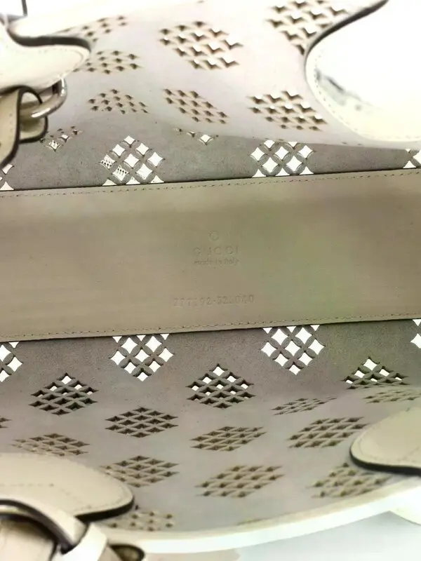 Gucci Ophidia Tote Gg Debossed Laser Cut Leather Small Shoulder Bag