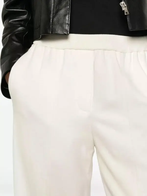 Peserico Elasticated-waistband Wide-leg Trousers