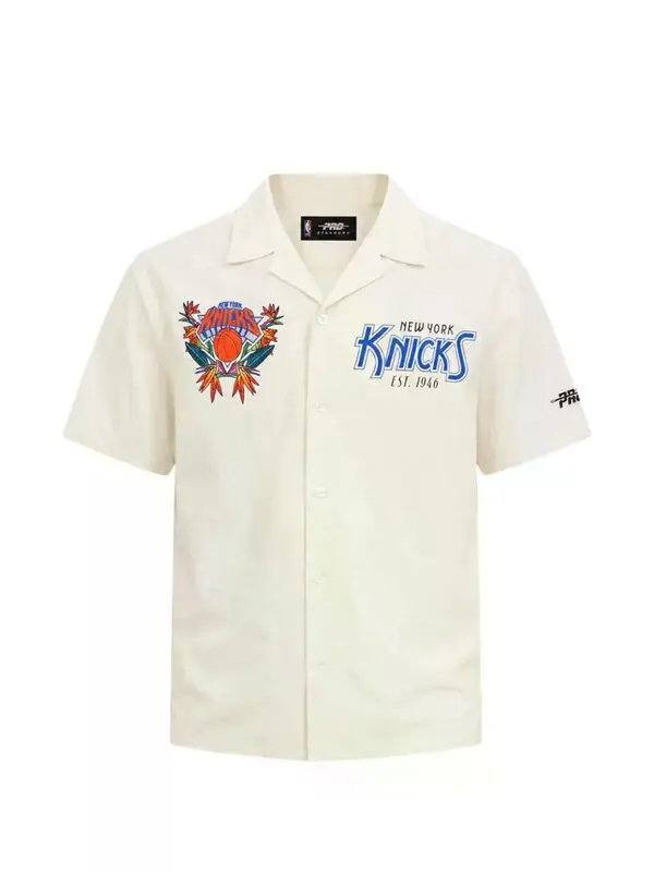 PRO STANDARD X Nba New York Knicks Paradise Camp Shirt - Neutrals