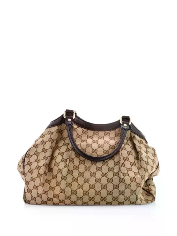 Gucci Sukey Gg Canvas Medium Tote Bag - Brown