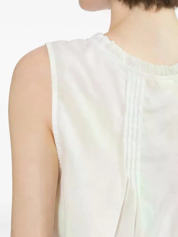 AAPE BY *A BATHING APE Pin-tuck Drawstring Sleeveless Top