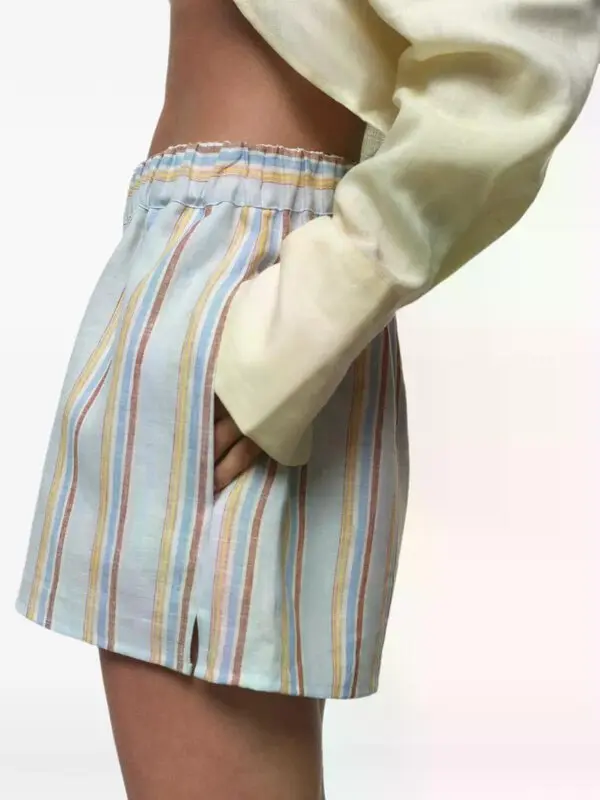 CAYET Anita Striped Shorts