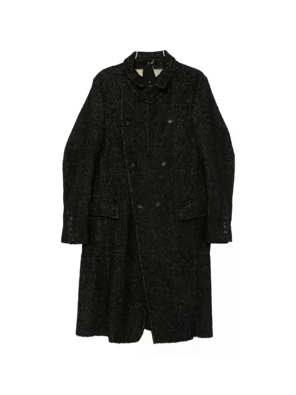Masnada Herringbone Double-breasted Coat