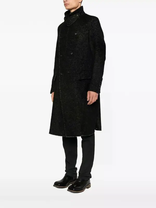 Masnada Herringbone Double-breasted Coat