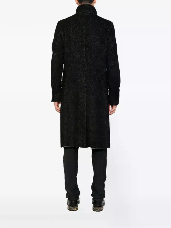 Masnada Herringbone Double-breasted Coat