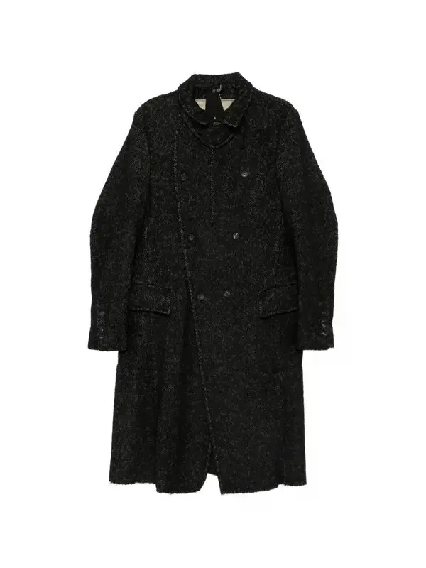 Masnada Herringbone Double-breasted Coat