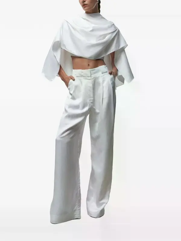 CAYET Debora Asymmetric Cape - White