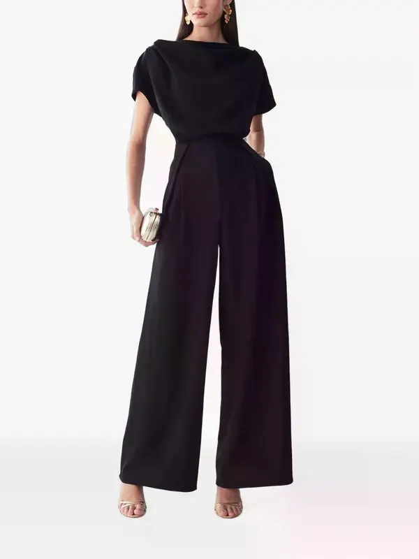 BWLDR Draped Wide-leg Jumpsuit
