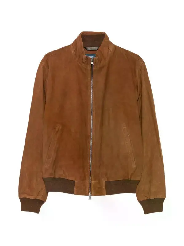 Polo Ralph Lauren Suede Zip-up Bomber Jacket - Brown