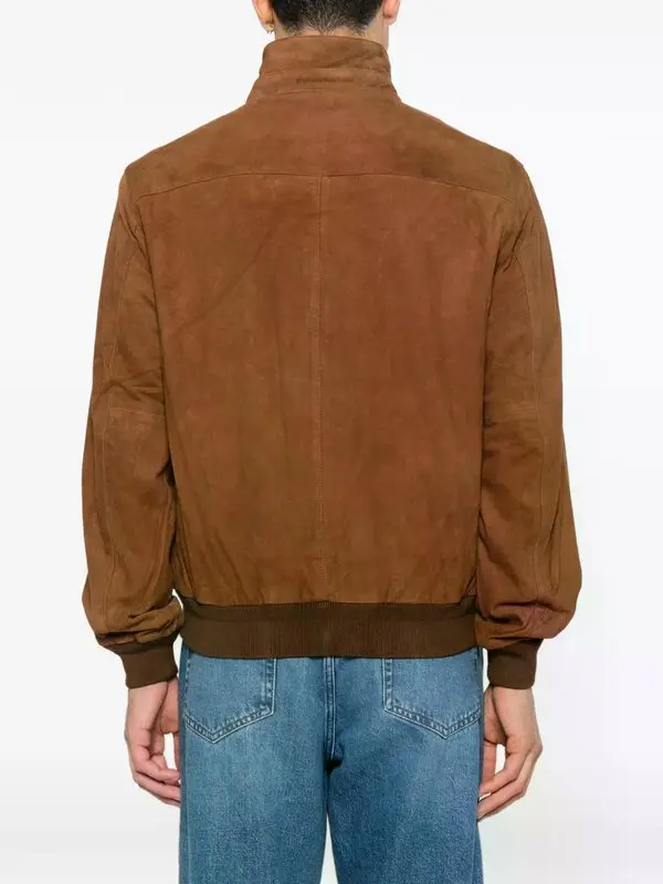 Polo Ralph Lauren Suede Zip-up Bomber Jacket