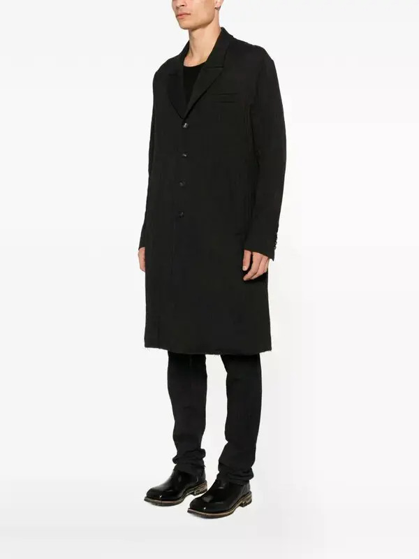 Masnada Herringbone-pattern Buttoned Coat