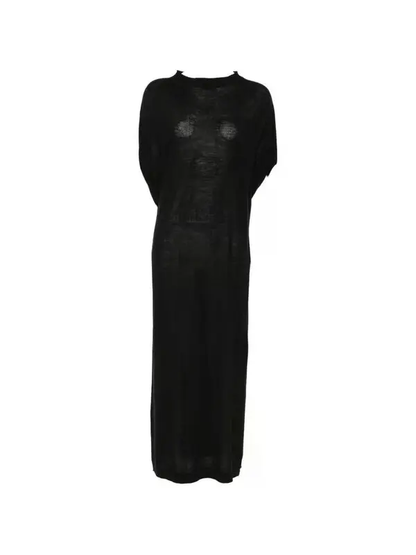 Liviana Conti Ribbed-trim Knitted Maxi Dress