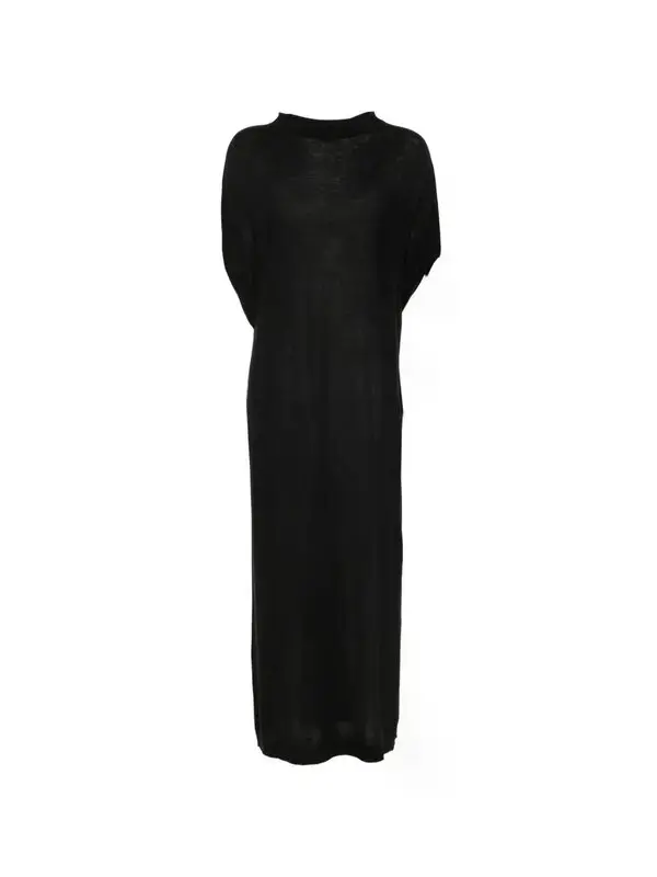 Liviana Conti Ribbed-trim Knitted Maxi Dress
