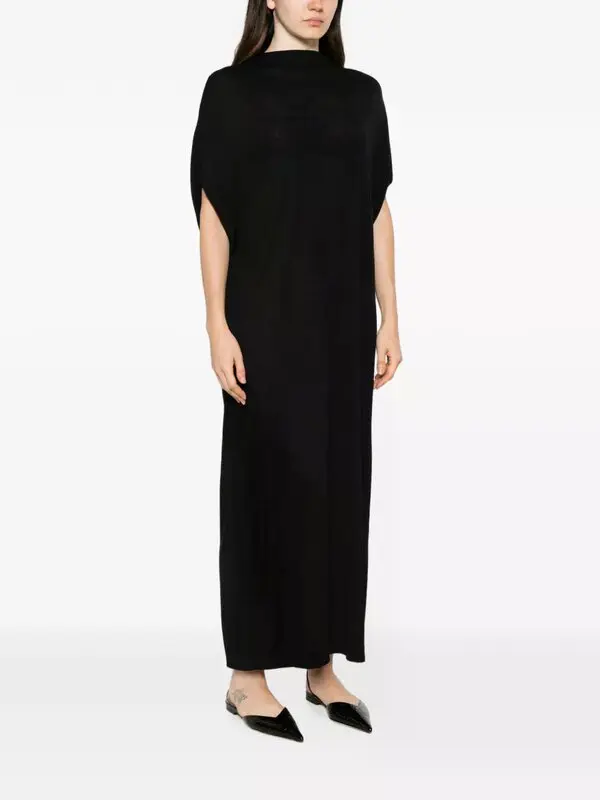 Liviana Conti Ribbed-trim Knitted Maxi Dress