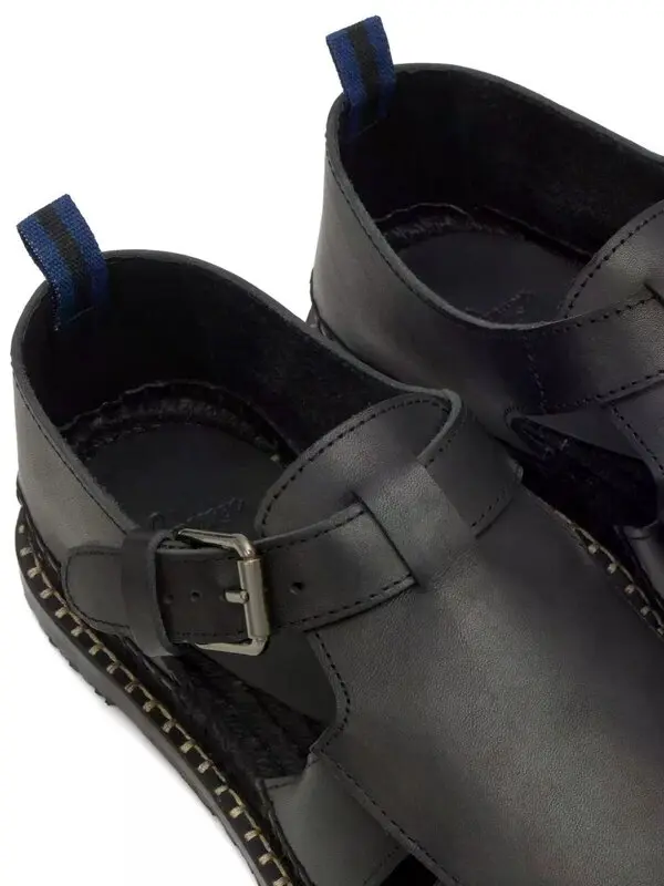 CastaÑer Fito Buckle-fastening Leather Espadrilles