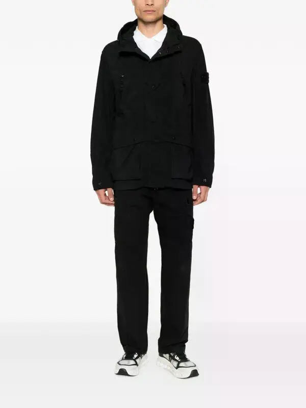 Stone Island Hooded Logo-patch Parka