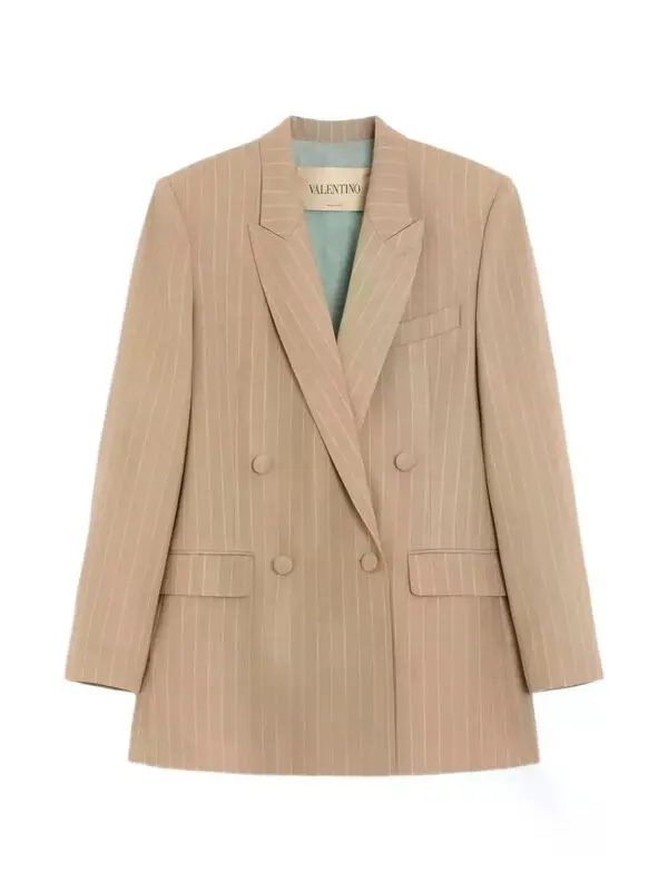 Valentino Garavani Pinstripe Double-breasted Blazer