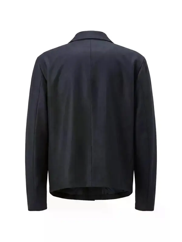 LARDINI Flower-detail Wool Shirt Jacket