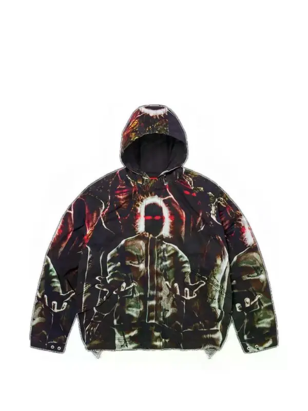 Supreme Graphic Print Raglan Jacket
