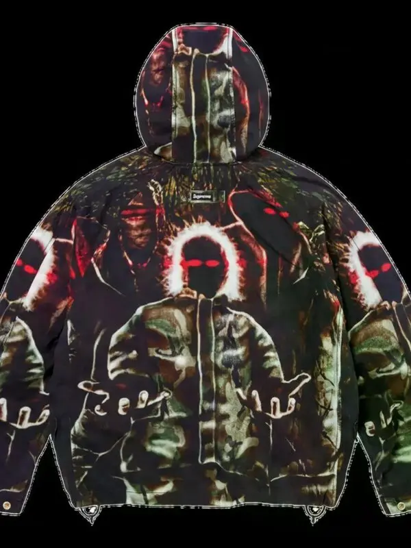 Supreme Graphic Print Raglan Jacket