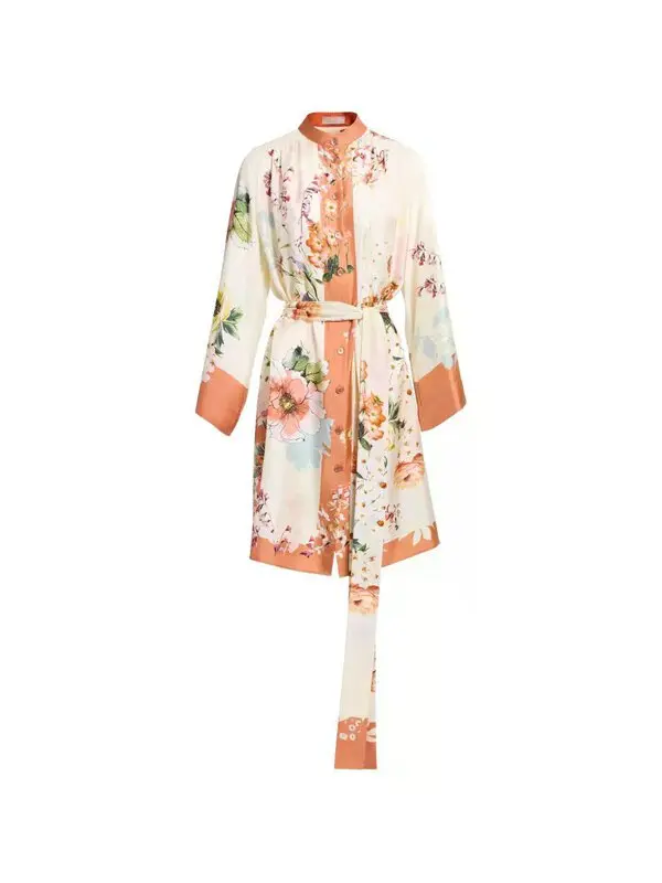 Elie Saab Floral-print Silk-twill Shirt
