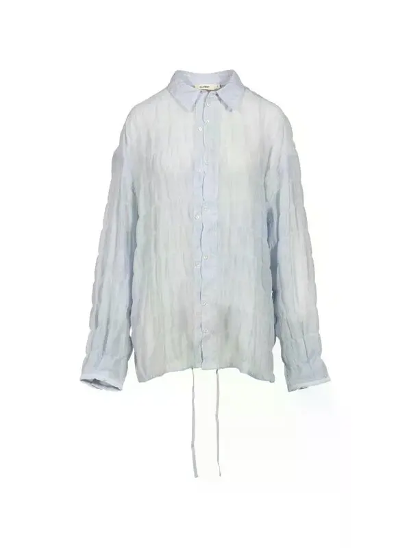 GLOWNY Coastal Textured Drawstring Shirt