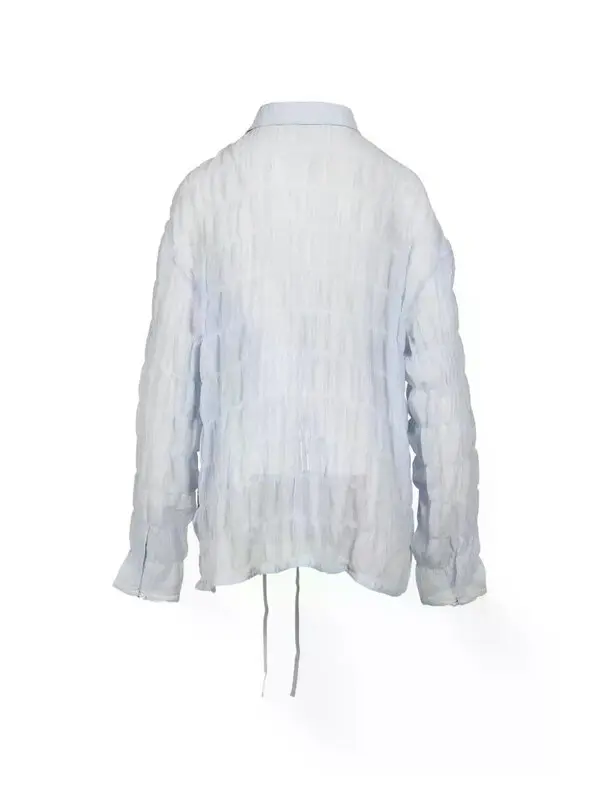 GLOWNY Coastal Textured Drawstring Shirt
