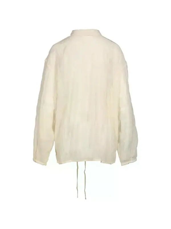 GLOWNY Coastal Textured Drawstring Shirt