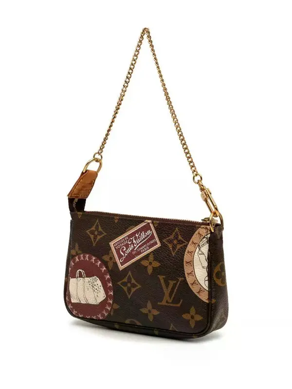 LOUIS VUITTON 2009 Monogram Patch Mini Pochette Accessoires Handbag