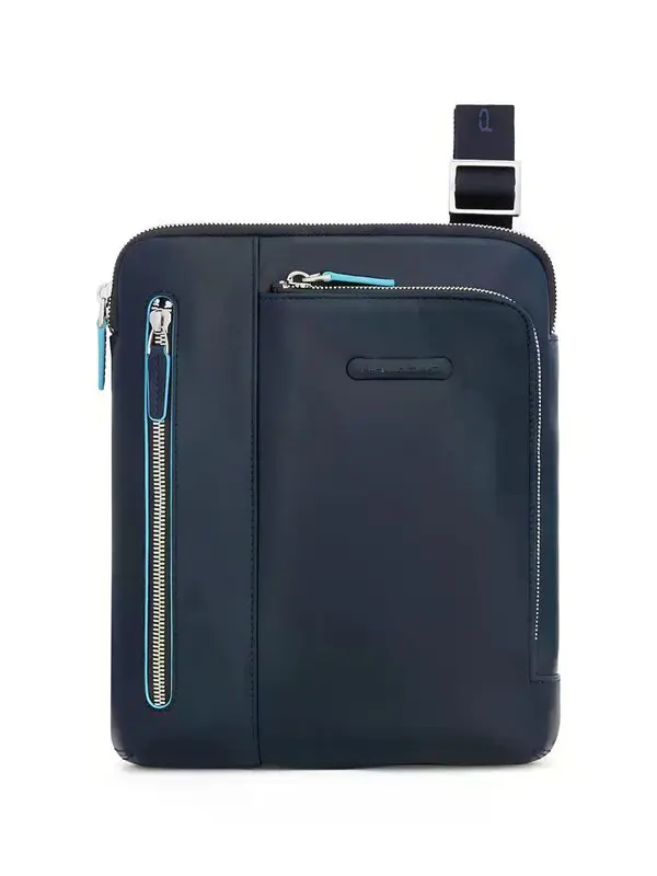 PIQUADRO Logo-plaque Zip-fastening Messenger Bag
