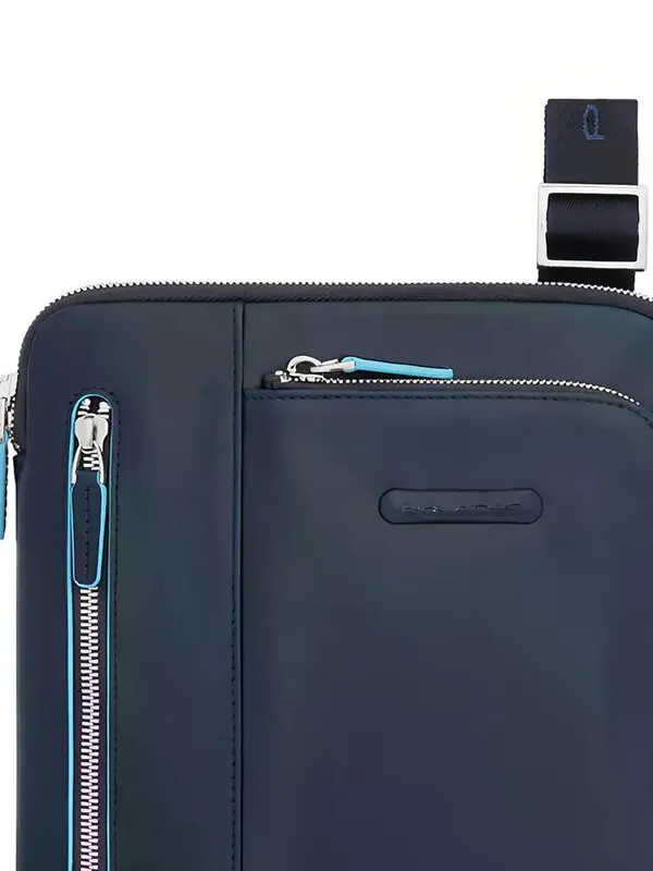 PIQUADRO Logo-plaque Zip-fastening Messenger Bag